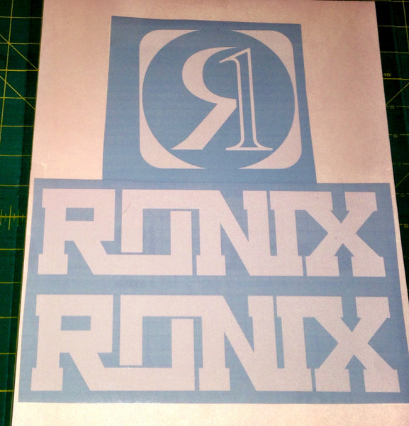 Ronix Code22 Logo Wakeboard Decal Sticker - White – RonixStickers.com