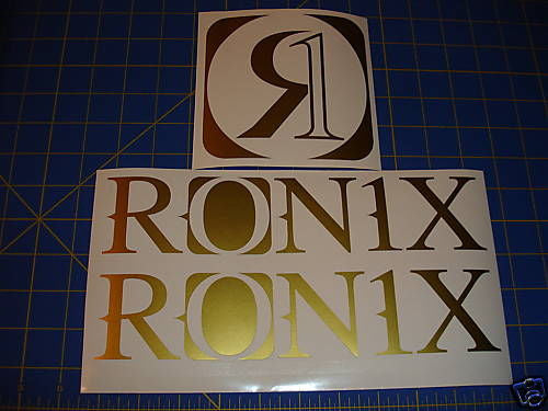 Ronix Original Logo Sticker - Gold – RonixStickers.com