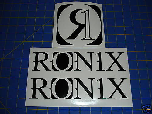 Ronix Original Logo Sticker - Black – RonixStickers.com