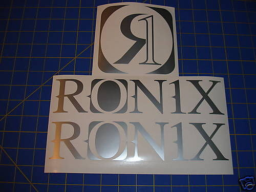 Ronix Original Logo Sticker - Silver – RonixStickers.com