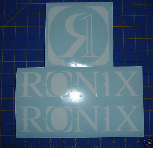 Ronix Original Logo Sticker - White – RonixStickers.com