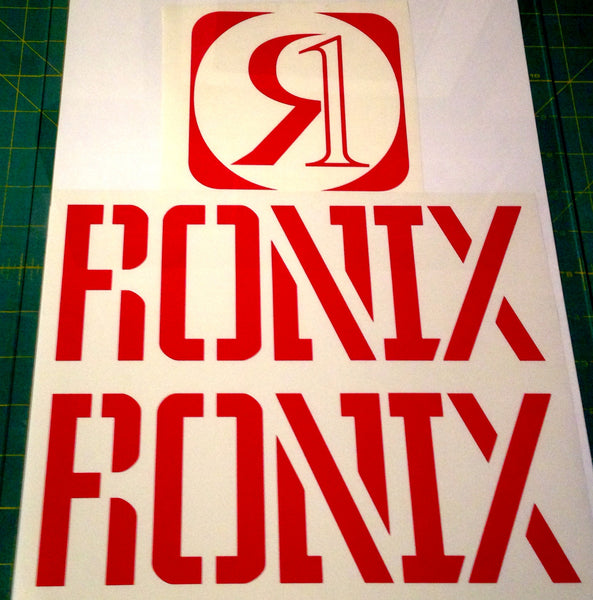 Ronix Parks Camber Logo Sticker - Red – RonixStickers.com
