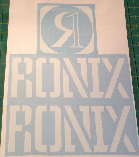 Ronix Parks Camber Logo Sticker - White – RonixStickers.com